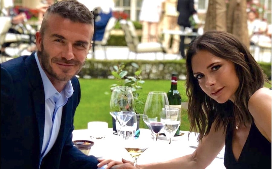 David Beckham e Victoria festeggiano 19 anni di matrimonio nel lusso