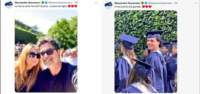 Leo Gassmann si è laureato: l'orgoglio di papà Alessandro