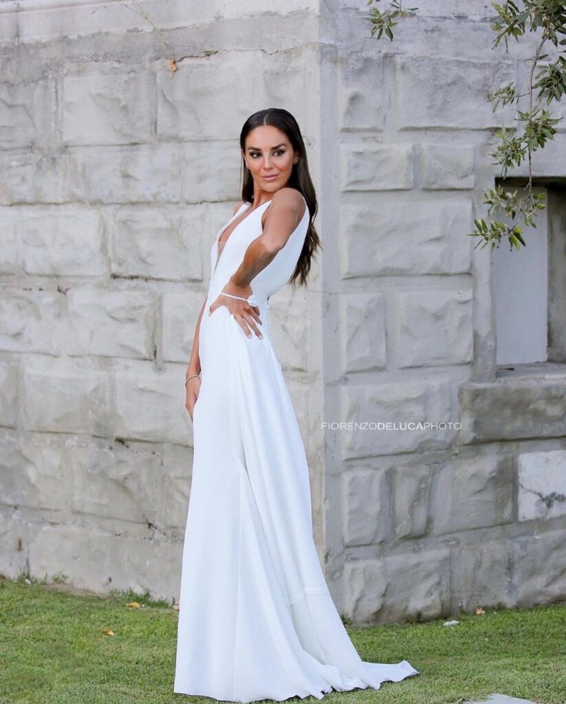 Chiara Carcano in total white a Venezia per il film Bones and All