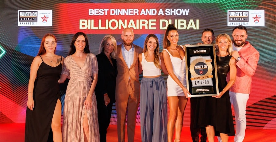 Il Billionaire vince il Best dinner and a Show agli What's On Awards