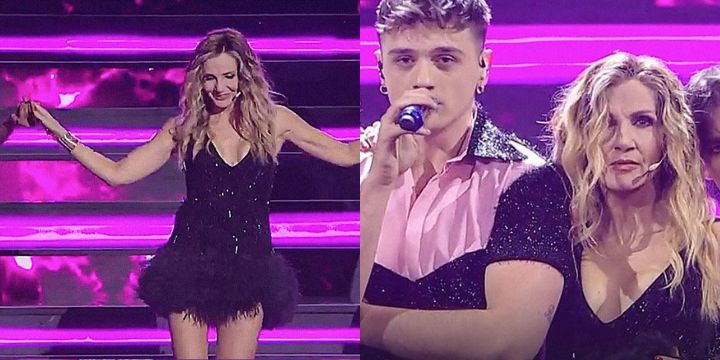 Lorella Cuccarini balla "La notte vola" a Sanremo 2023