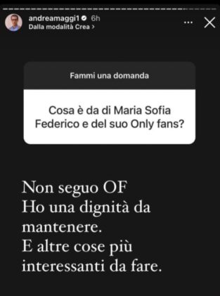 Maria Sofia Federico, prof Maggi de Il Collegio dice la sua
