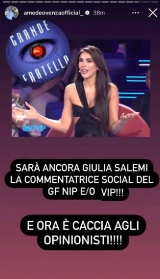 Giulia Salemi torna al Grande Fratello? Quale sarà il suo ruolo