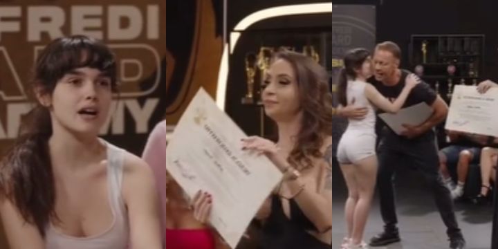 Maria Sofia Federico si diploma alla Rocco Siffredi Academy