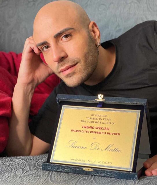 Simone Di Matteo premiato al Baiano in Versi