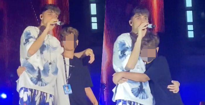 LDA canta sul palco "Quello che fa male" col fratello Andrea