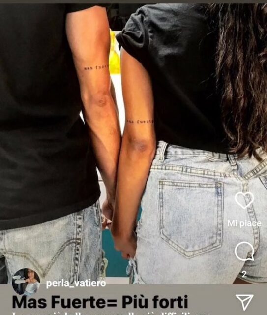 Temptation Island, Mirko ha un tatuaggio di coppia anche con Perla