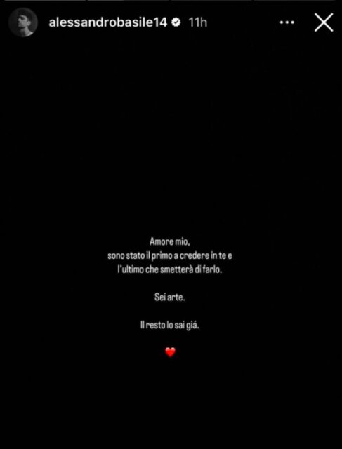 Rebecca Staffelli, la dedica del fidanzato Alessandro Basile