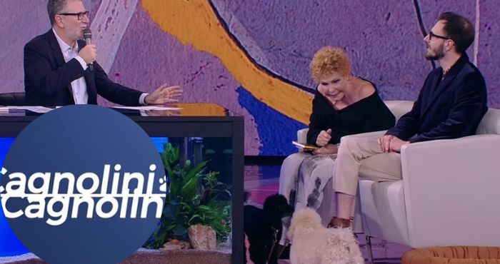 Fabio Fazio imita Maria De Filippi: arriva Cagnolini e cagnoline