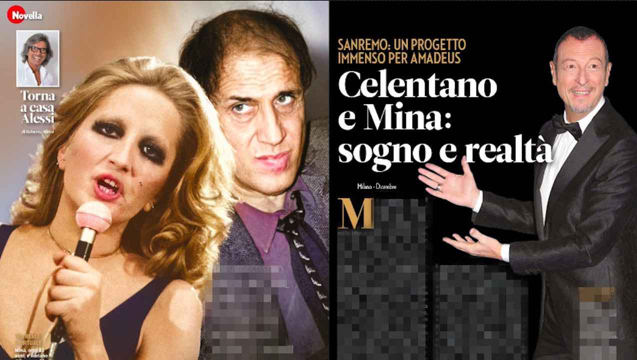 Sanremo, Amadeus sogna Mina e Celentano e non come pensate