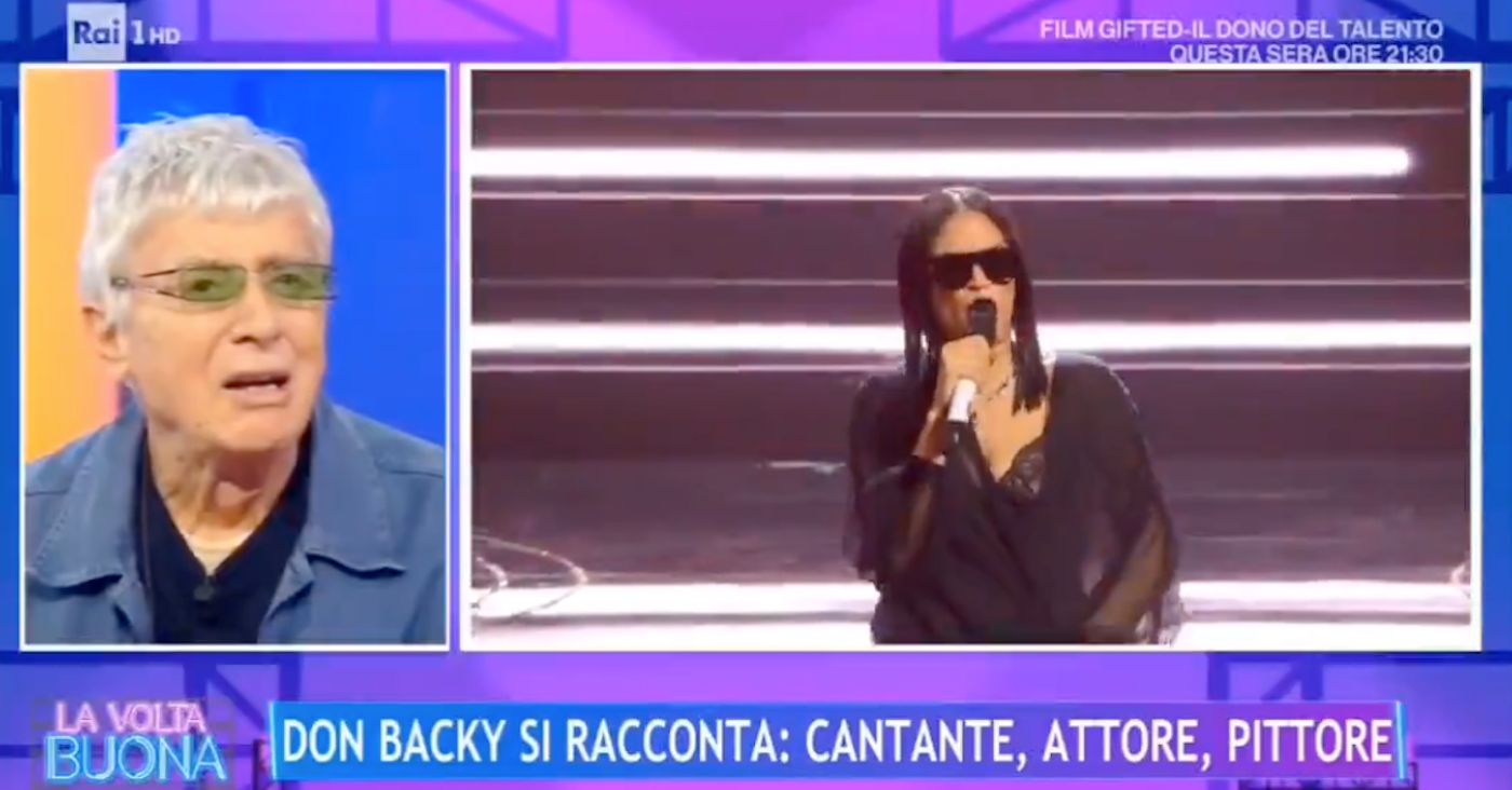 Elodie, quel commento di Don Backy in diretta che indigna il web