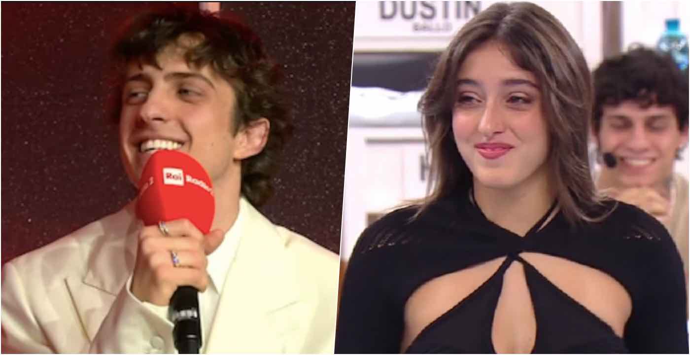 Giulia Stabile, il commento su Sanremo mentre canta Sangiovanni