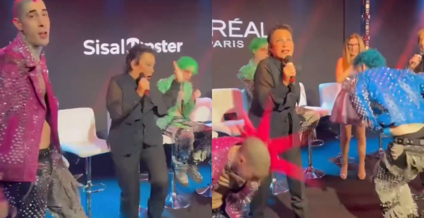 Sanremo 2024, Angela dei Ricchi e Poveri balla con La Sad