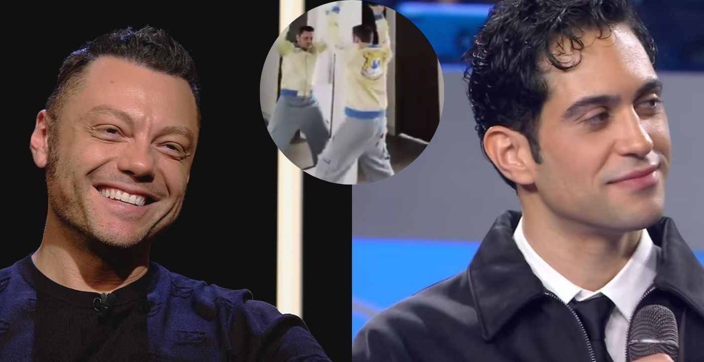 Tiziano Ferro replica la coreografia di Tuta Gold di Mahmood