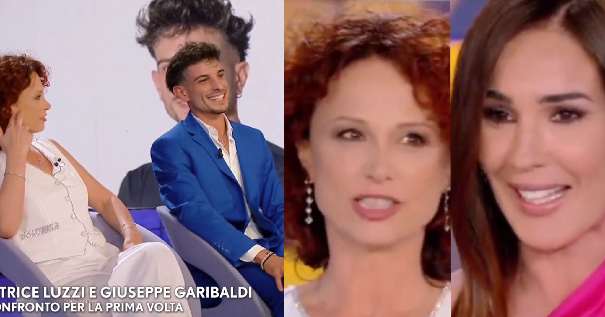 Beatrice Luzzi ritrova Giuseppe Garibaldi a Verissimo