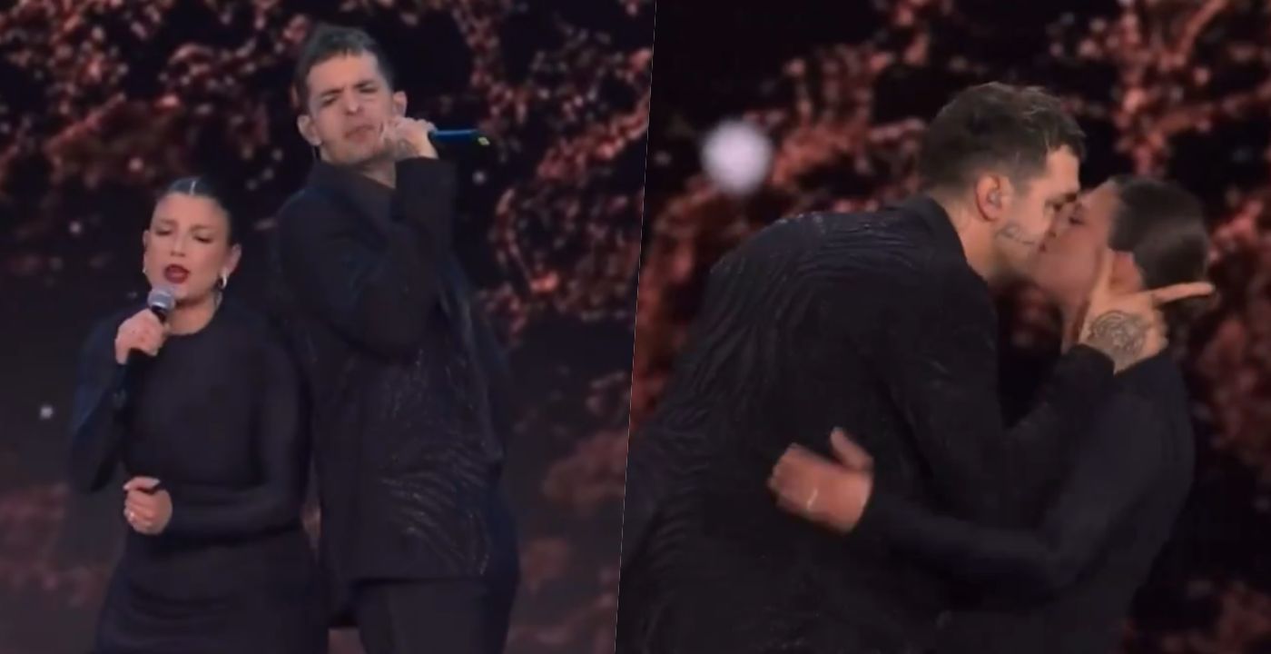 Emma Marrone duetta con Achille Lauro e scatta il bacio