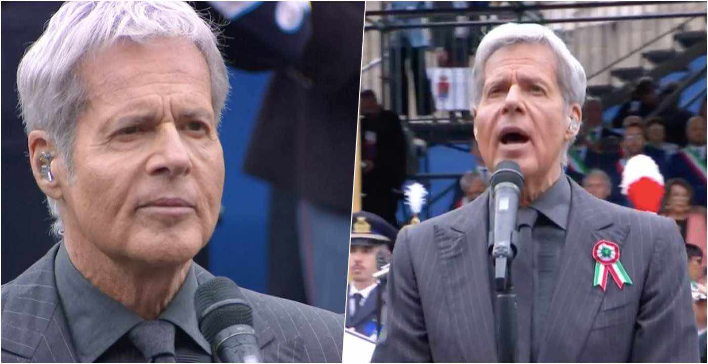 Claudio Baglioni canta l'Inno di Mameli alla Festa della Repubblica
