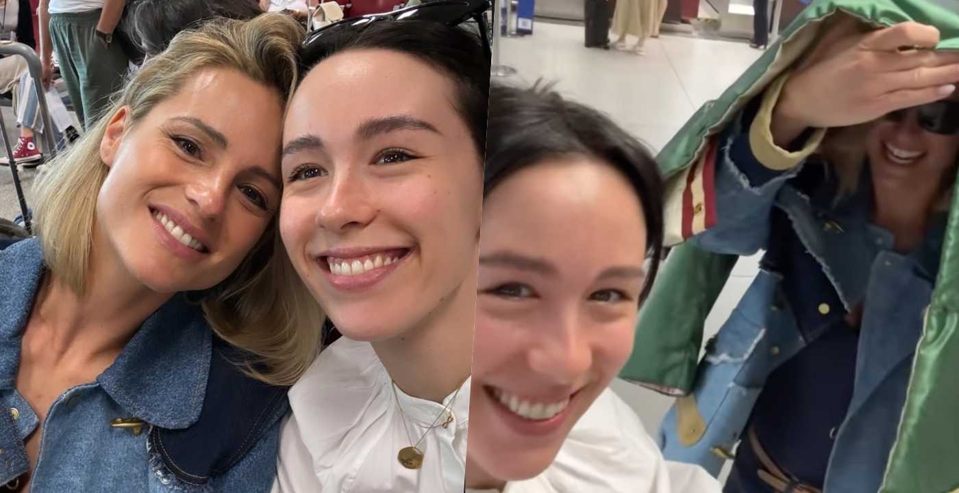 Michelle Hunziker e Aurora insieme al matrimonio di Diletta Leotta