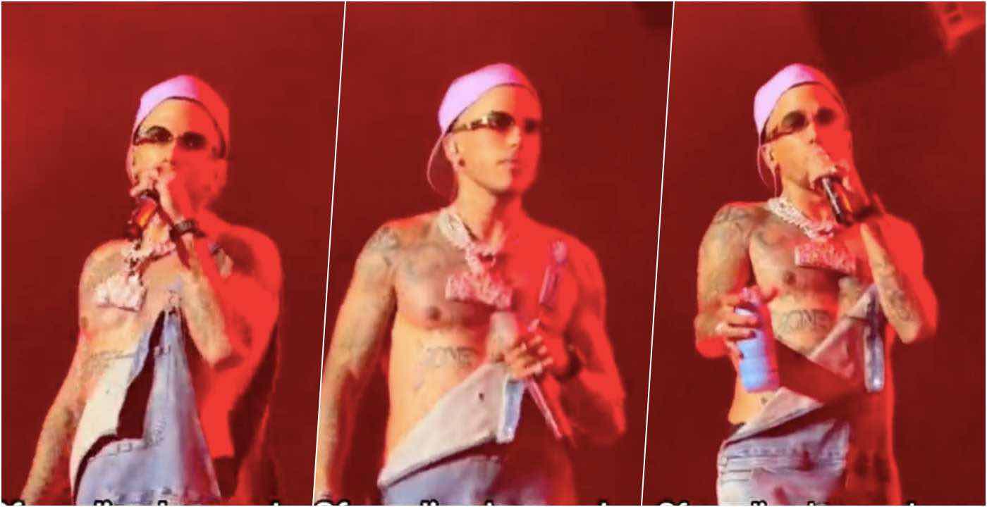 Sfera Ebbasta sbotta dopo l'irruzione di alcuni fan sul palco