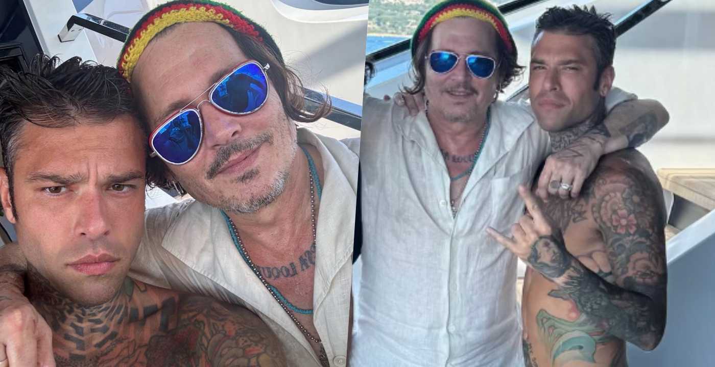 Fedez in vacanza con Johnny Depp: le foto fanno il giro del web