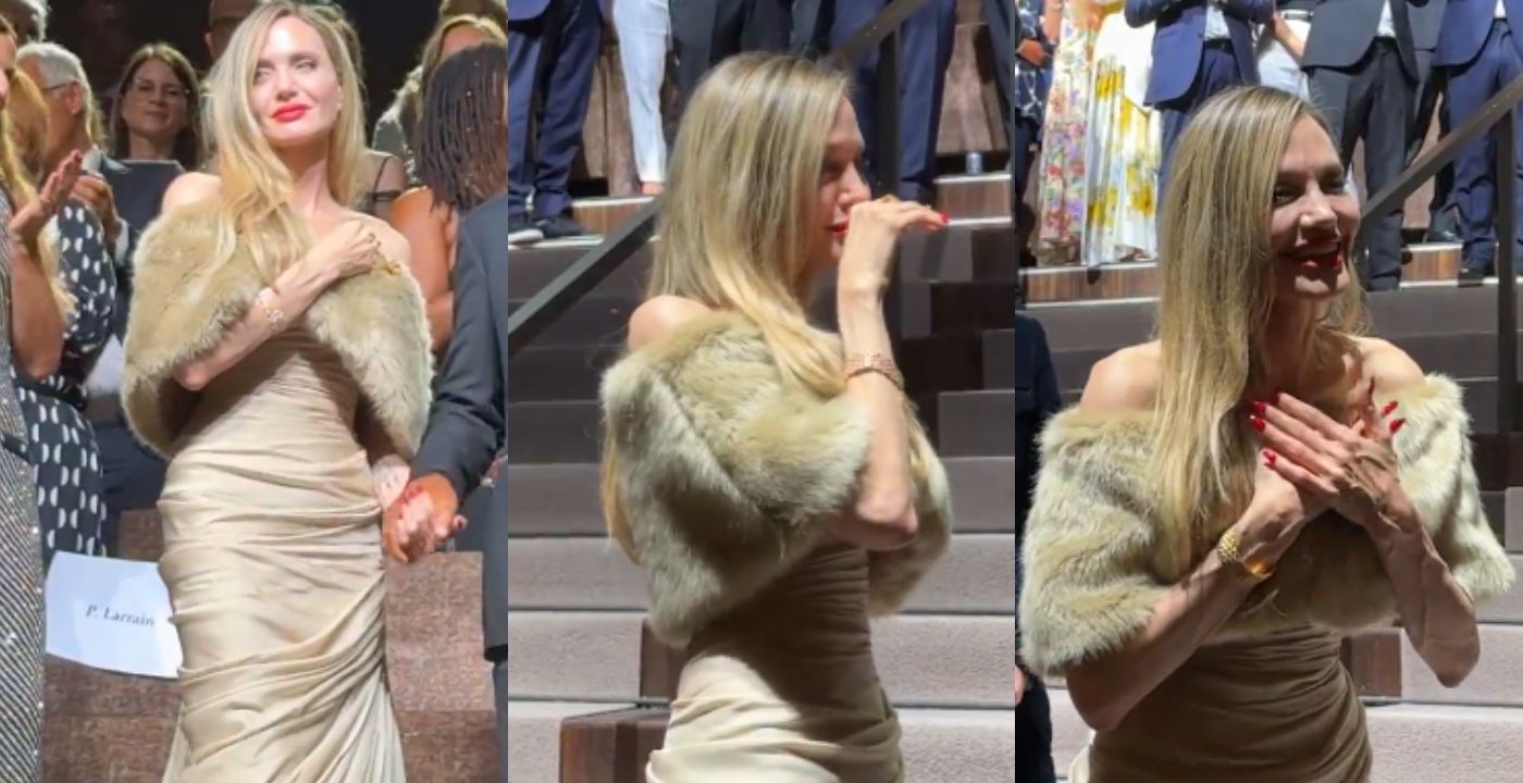 10 minuti di applausi per Angelina Jolie che scoppia in lacrime dopo l ... 10 minuti di applausi per Angelina Jolie che scoppia in lacrime dopo l ...