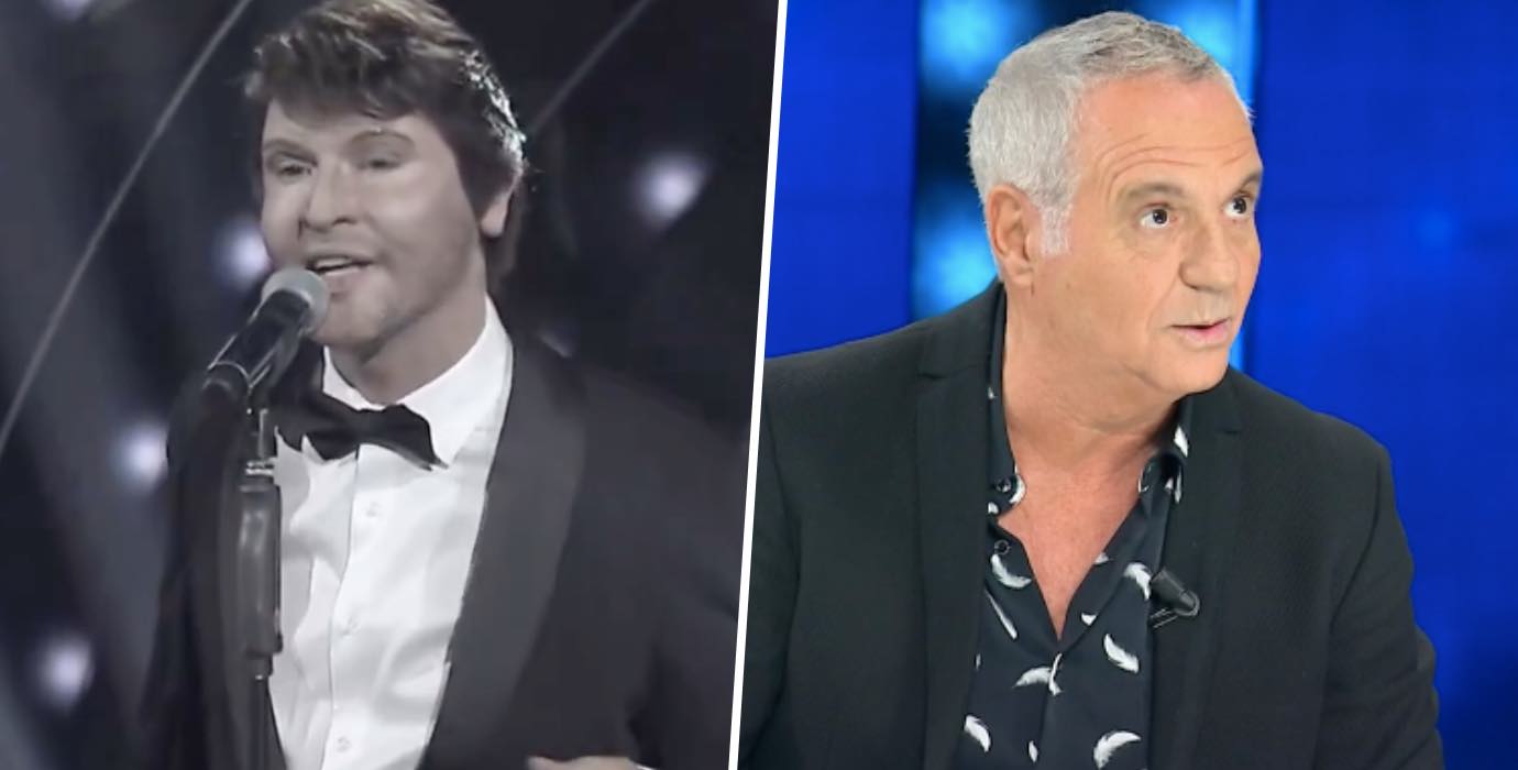 Simone Annicchiarico esibizione Tale e Quale che imita Tony Renis