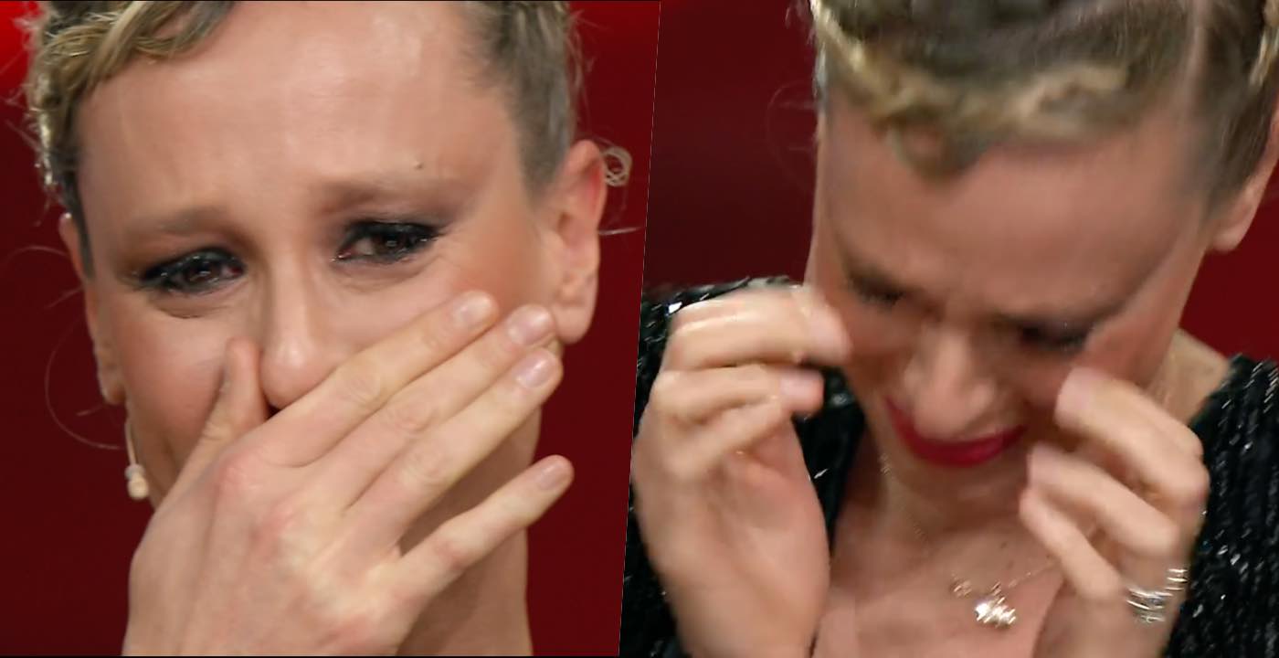 Federica Pellegrini scoppia in lacrime dopo l'infortunio di Samuel Federica Pellegrini scoppia in lacrime dopo l'infortunio di Samuel