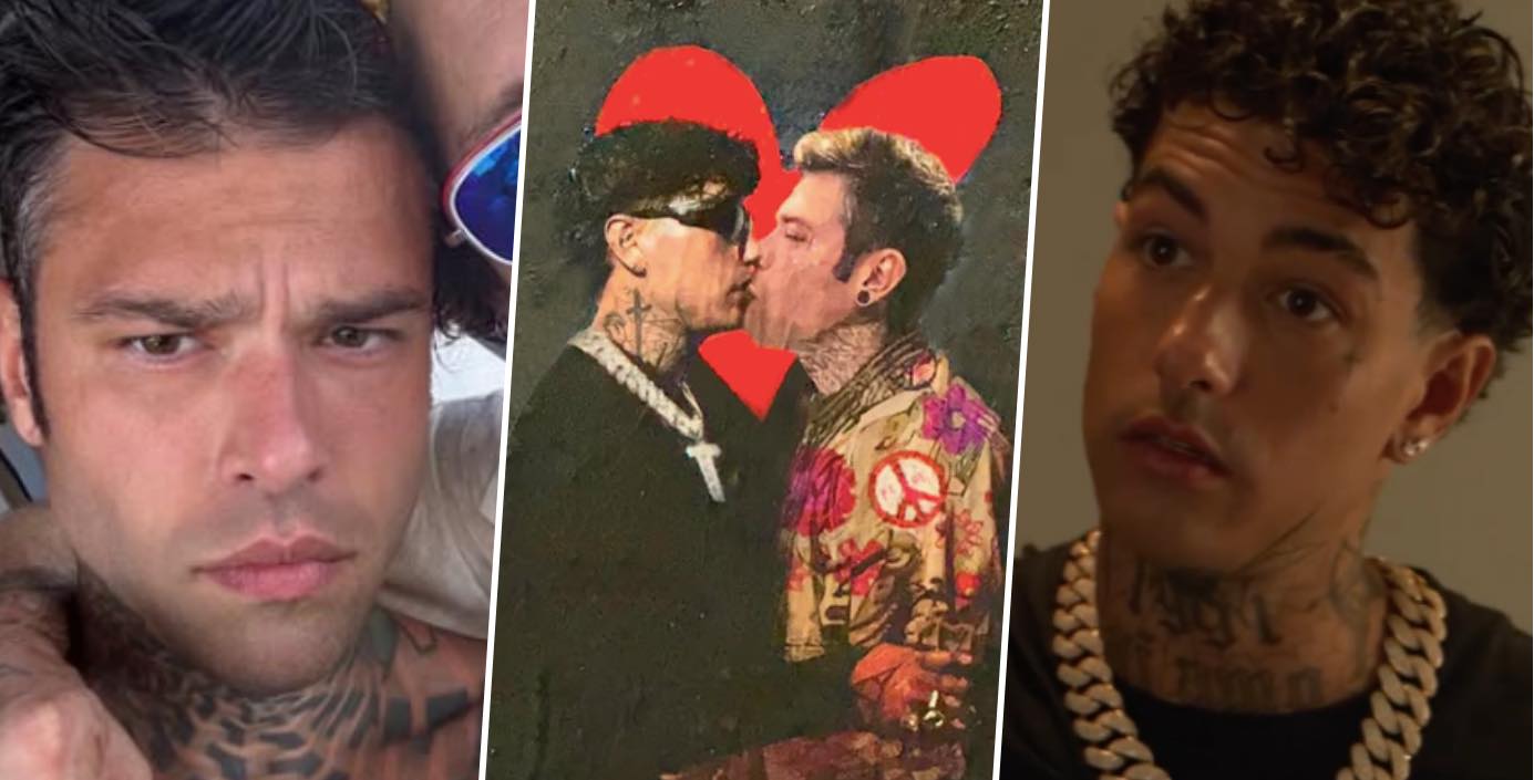 Fedez e Tony Effe, a Milano spunta un murales dove si baciano