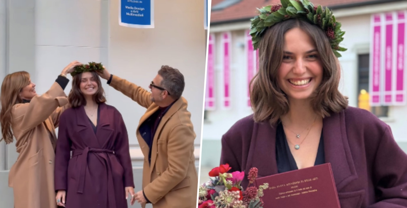 Stella figlia di Daniele Bossari e Filippa Lagerback si è laureata!