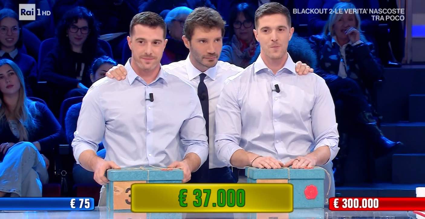 Affari Tuoi, Andrea e Alessandro dedicano la vittoria alla sorella