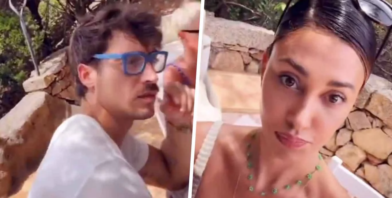 Belen Rodriguez ritrova l'ex Antonino Spinalbese in Sardegna