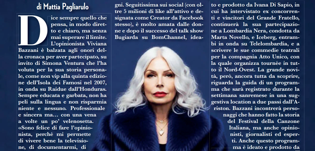 Viviana Bazzani: elegantemente “cattivella”